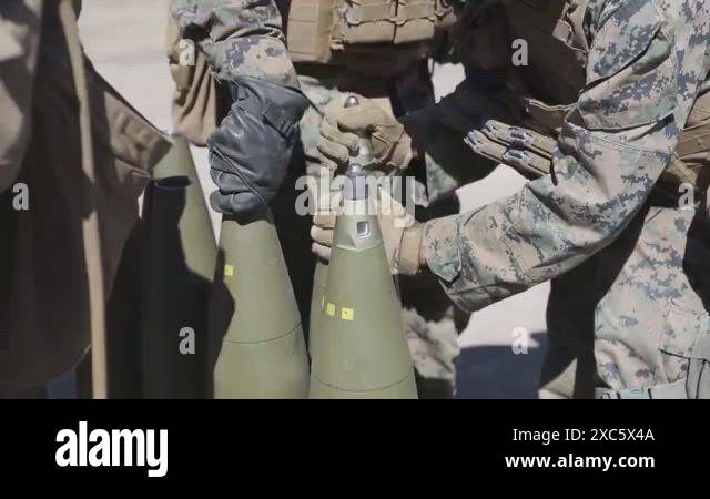 2020 U.S. Marines direct fire drill with M777 howitzer, Marine Corps ...