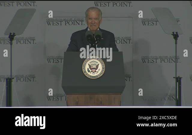 2016 Vice President Joe Biden and cadets at West Point Military Academy ...