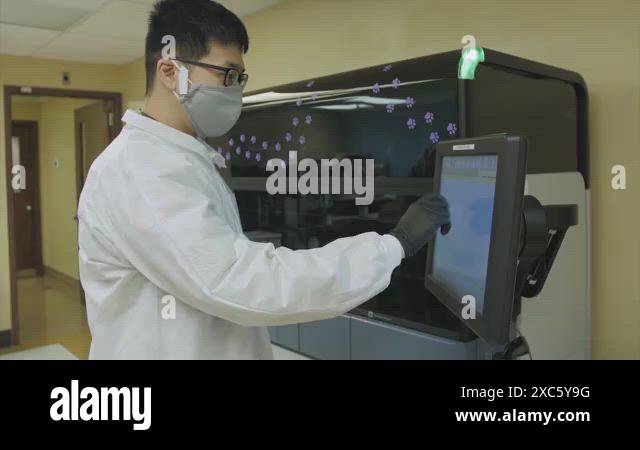 2020 U.S. Army medical technician operates Panther Fusion rapid testing ...