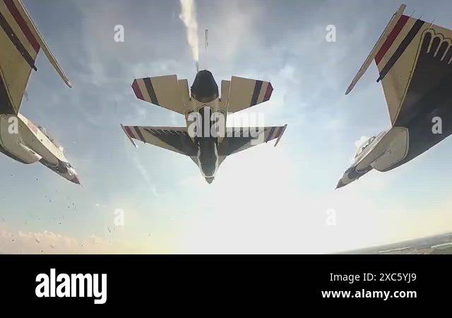 2020 U.S. Air Force Thunderbird fighter jet aerial acrobatic team cockpit footage, ground crew ...
