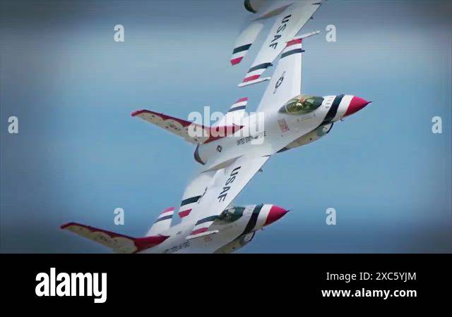 2020 U.S. Air Force Thunderbird fighter jet aerial acrobatic team ...