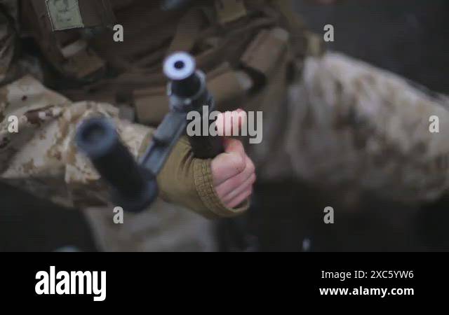 2020 Kilo Company, 3rd Battalion, 8th Marine Regiment soldiers fire ...