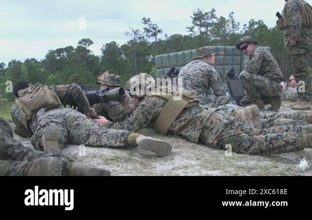 2021 U.S. Marines military live fire training exercise M3E1 anti-armor ...