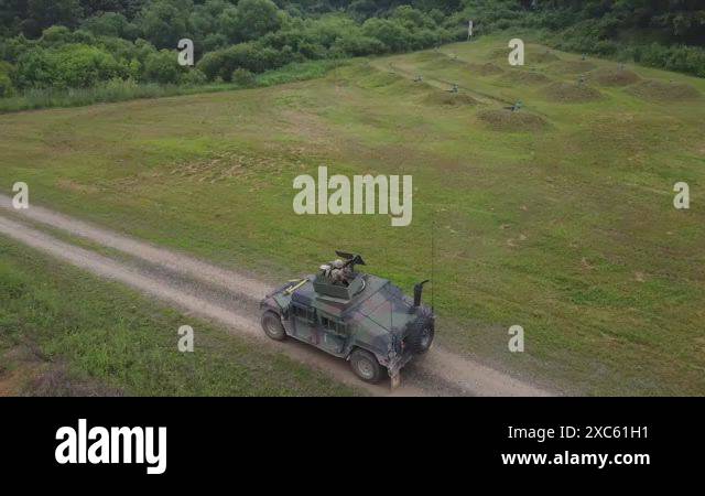 2021 Aerial drone footage of Humvees 25th Transportation Battalion ...