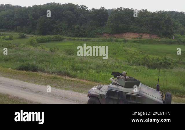 2021 Aerial drone footage of Humvees 25th Transportation Battalion ...