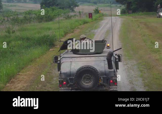 2021 Aerial drone footage of Humvees 25th Transportation Battalion ...
