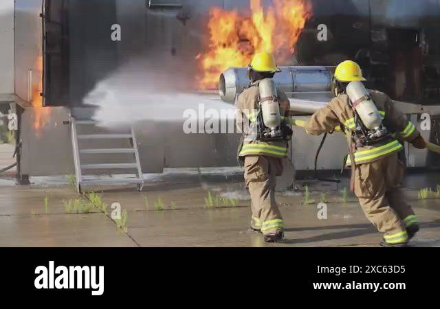 Aircraft firefighting drill Stock Videos & Footage - HD and 4K Video ...