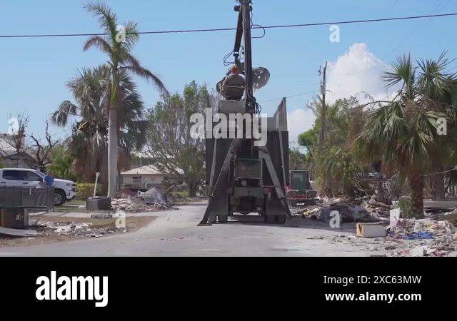 2022 FEMA B-Roll of disaster cleanup one month after Hurricane Ian's ...