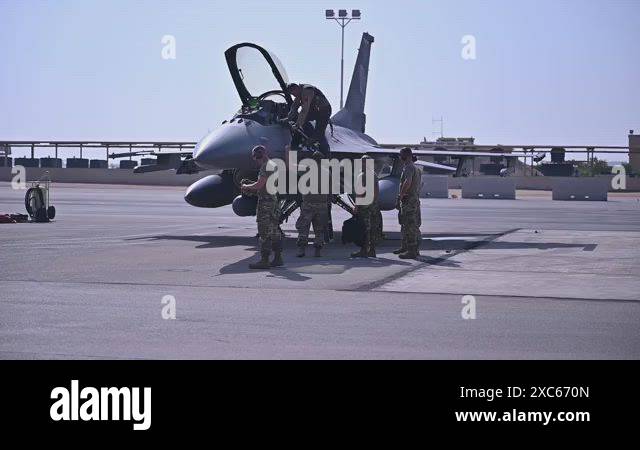 Cairo West Air Base, Egypt 08/31/2023 U.S. Air Force F-16 Fighting ...