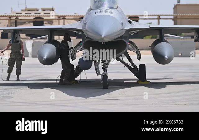 Cairo West Air Base, Egypt 08/31/2023 U.S. Air Force F-16 Fighting ...