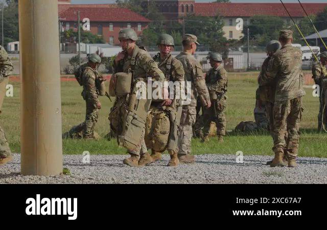 Fort Moore, GA. 08-22-2023 U.S. Army Airborne soldiers practice ...