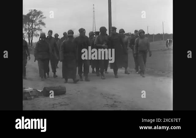 1945 - Colonel William Biddle, commanding officer of the 113th Cavalry ...