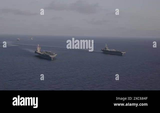 Carrier strike group formation ships Stock Videos & Footage - HD and 4K ...