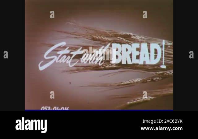 USA - 1960s - An ad for a bread company uses montage to show all the ...