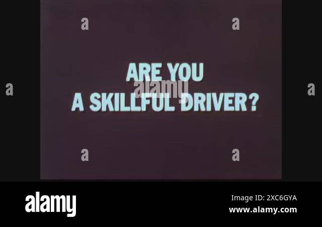 USA - 1970s - A PSA from General Motors shows test drivers ...