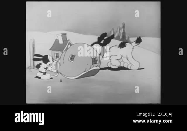 USA - 1932 - In this animated film, Oswald the Lucky Rabbit tries to ...