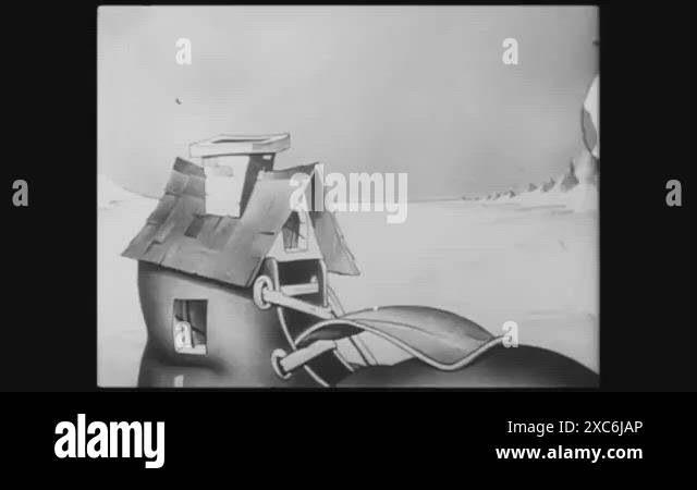 USA - 1932 - In this animated film, the stork drops off a mound of ...