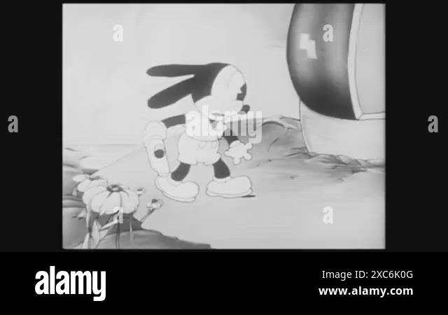 USA - 1932 - In this animated film, Oswald the Lucky Rabbit howls like ...