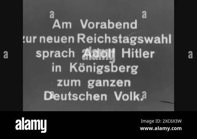 1933 - On March 4, on the eve of the Reichstag election, Hitler arrives ...