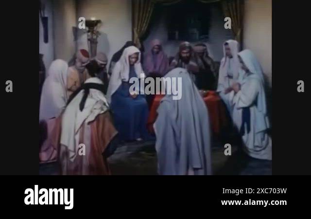1957 - In this religious film, early Christians praying for Peter's ...