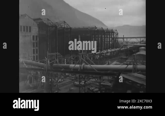 1945 - Views of the destruction caused by American bombing of the ...