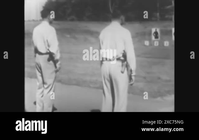 1961 - in this instructional film, two men demonstrate how to draw a ...