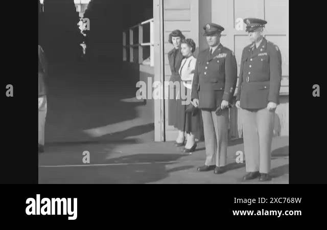 1951- US military caskets on motorized cart arrive at station ...