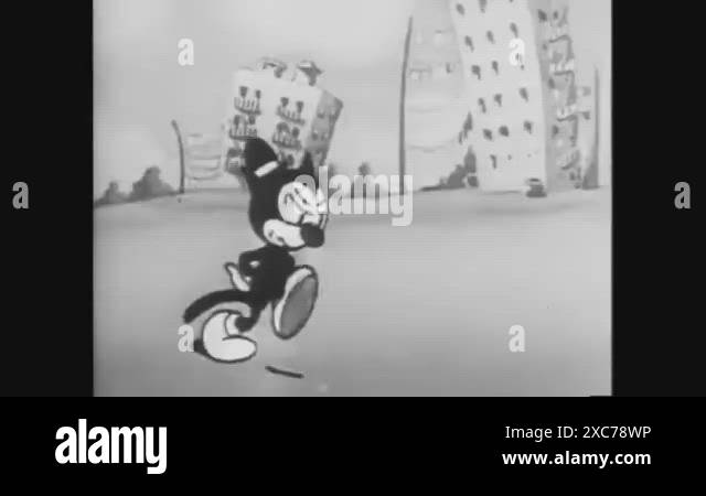 USA - 1932 - In this animated film, alley cats singing on a fence are ...