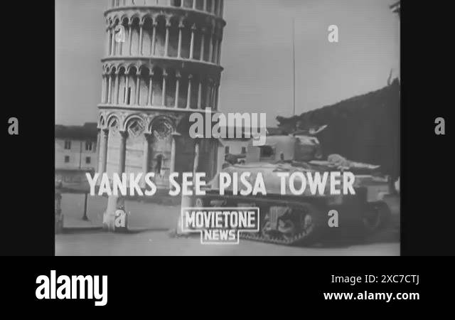PISA - 1944 - General Clark and his armored division troops visit the ...