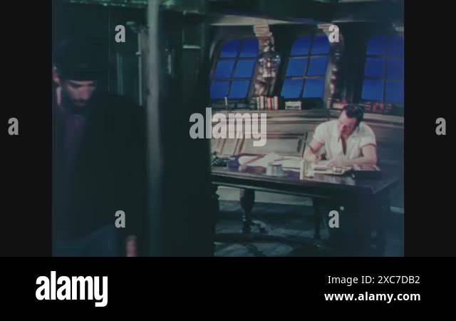US - 1952 - in this adventure film, a sailor storms into the captain's ...