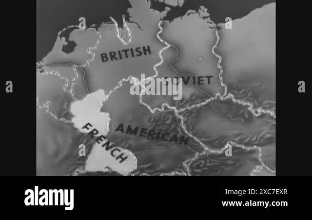 GERMANY - 1947 - French occupying forces in Germany consider all ...