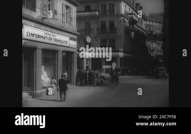 GERMANY - 1947 - People in the French sector of occupied Germany pass ...