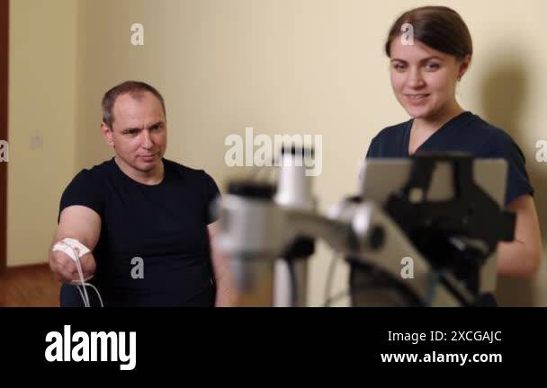 Disabled people, Therapy tech, Rehab technology. Clinical session ...