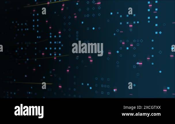 Animated Abstract technology big data background concept, hi-tech ...