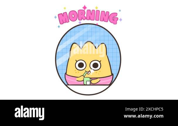 Daily routine cartoon Stock Videos & Footage - HD and 4K Video Clips ...