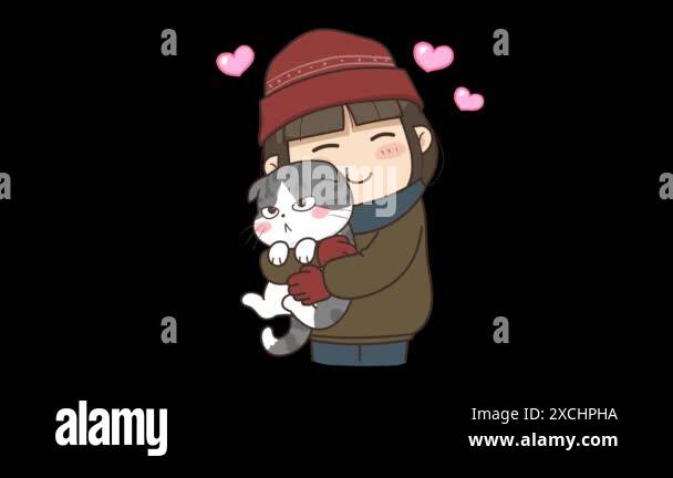 Cat cuddle Stock Videos & Footage - HD and 4K Video Clips - Alamy