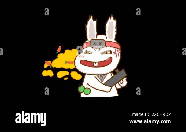 Angry Rabbit with Bazooka Animation - Background Stock Video Footage ...