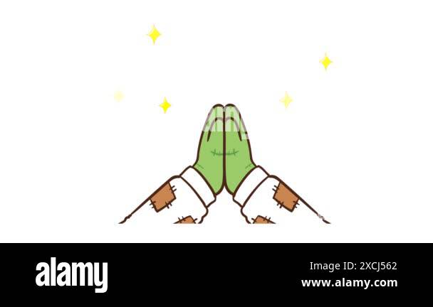 Praying hands vector animation design Stock Videos & Footage - HD and ...