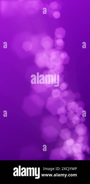 Vertical video - defocused bokeh lights abstract background. This elegant purple motion ...