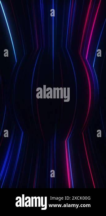 Vertical video - trendy cyberpunk background with glowing pink and blue ...