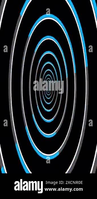Circle seamless looped rotating tunnel moving forward in motion speed ...