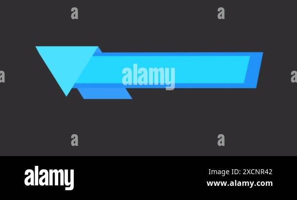 Cool modern designed lower third animation in 4K - Alpha Channel. Cool simple colored lower ...