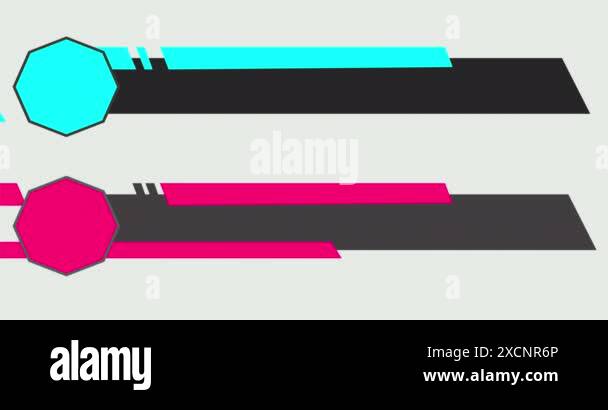 Designed cool lower third-pack animation in different colors 4k - Alpha ...