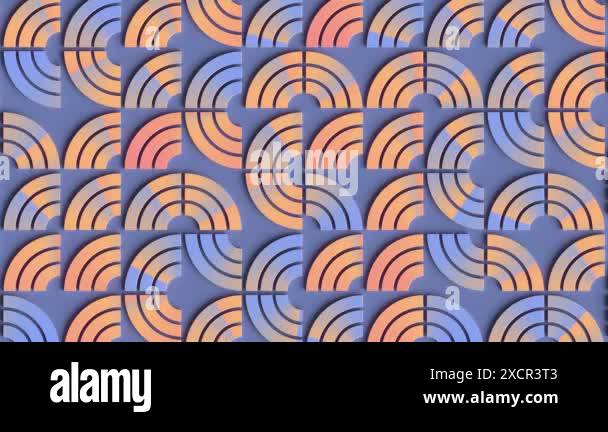 3d rendering loop animation consisting of abstract undulating lines ...