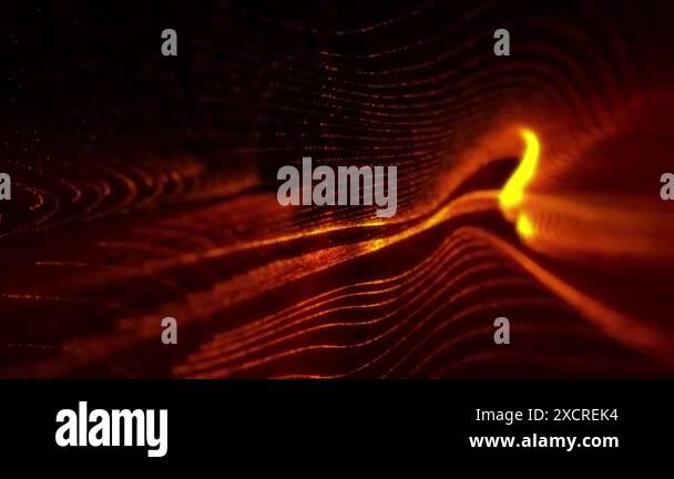 energy waves with light rays and particles. Abstract background. Video ...