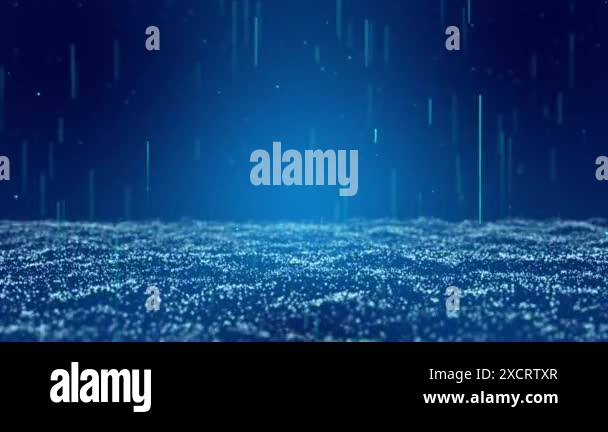 Digital cyber wave particles Flowing digital lines cyberspace ...