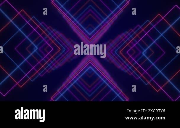 Metaverse Hi tech neon sci fi tunnel user floating 5g digital data ...