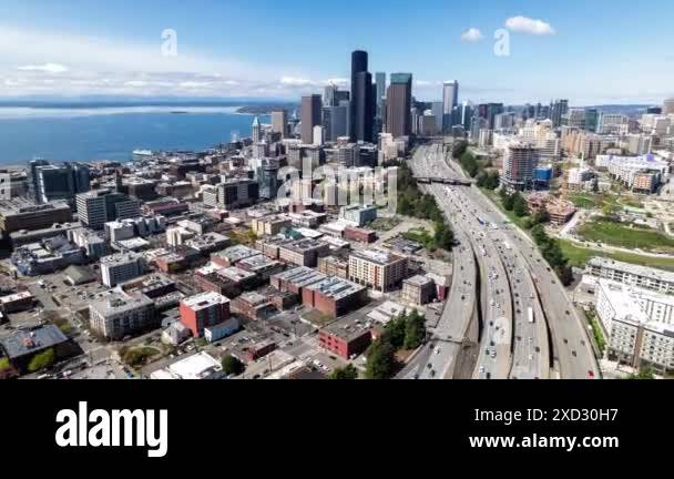 Seattle skyline aerial Stock Videos & Footage - HD and 4K Video Clips ...