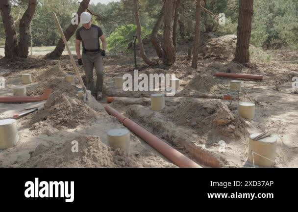 Underground piping foundations Stock Videos & Footage - HD and 4K Video ...