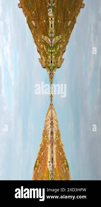 Static 4K UHD mountain lake timelapse autumn time. Wild nature and ...